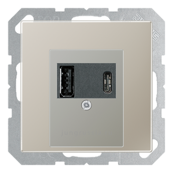 USB розетка для зарядки мобильных устройств тип А и USB тип С макс.3000 ...